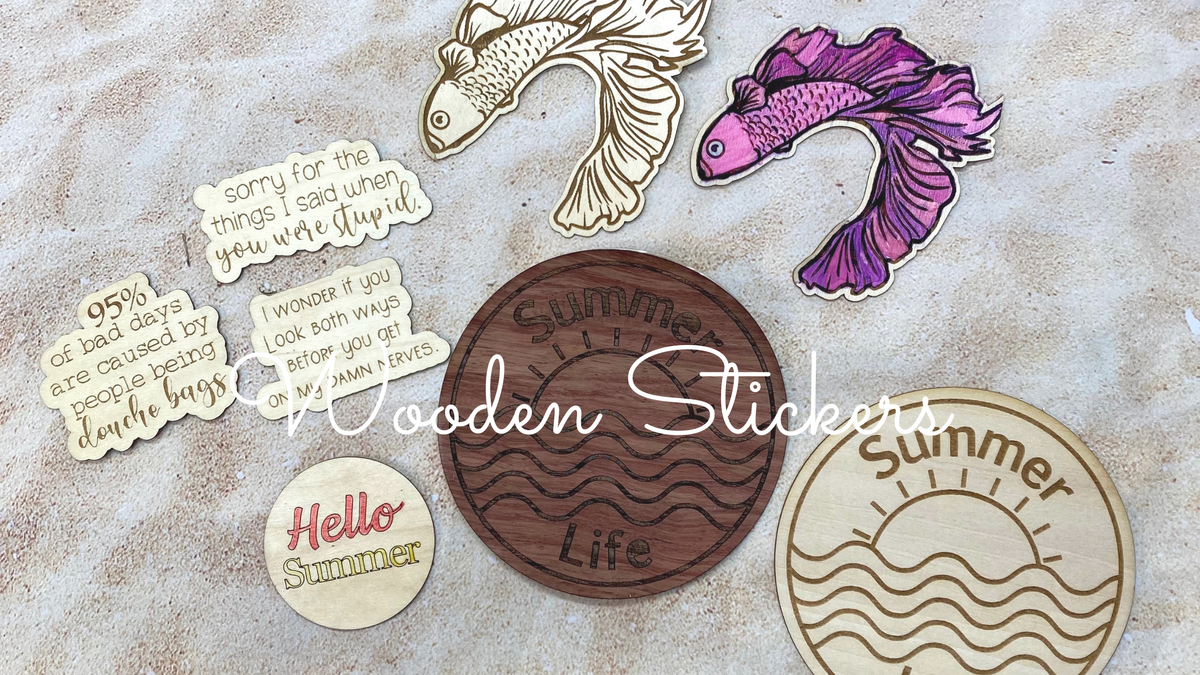 How to Make Wooden Stickers with a Laser Cutter — Craft Closet