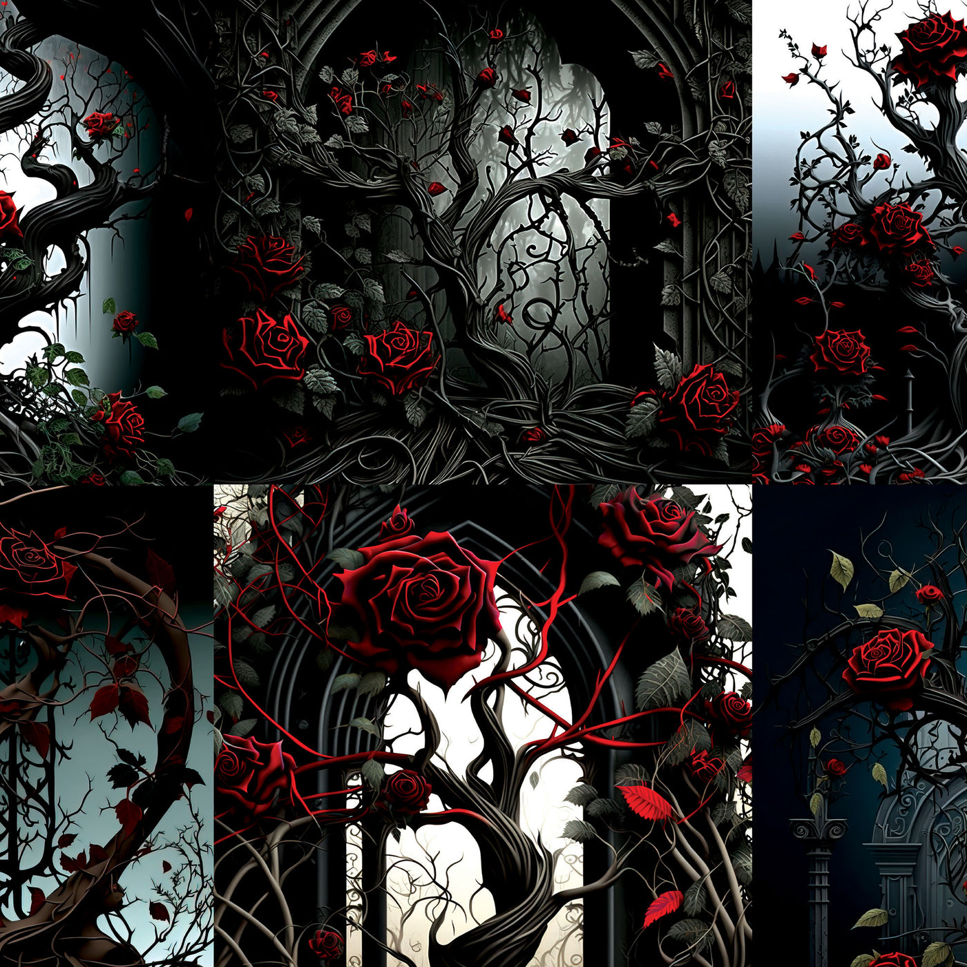 303/ Gothic Rose Vines COLORboard — Craft Closet
