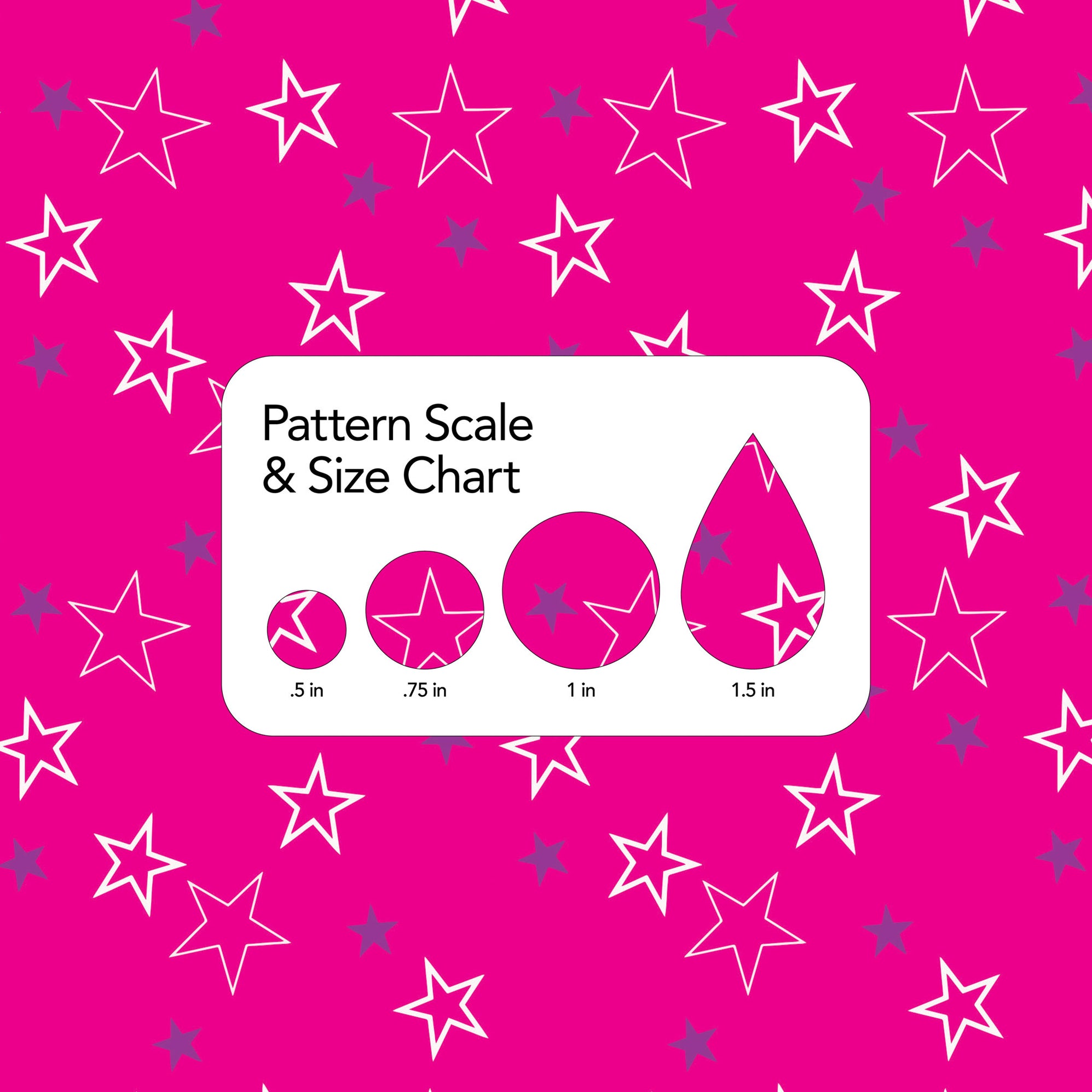 317/ Iconic Hot Pink Stars Smaller COLORboard — Craft Closet