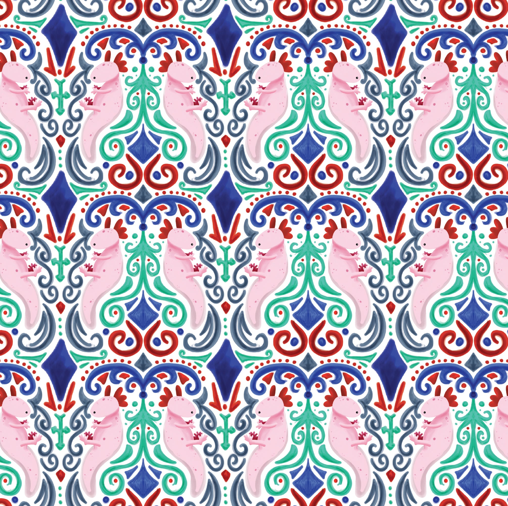 376/ Kris the Creative Axolotl Mosaic small COLORboard — Craft Closet