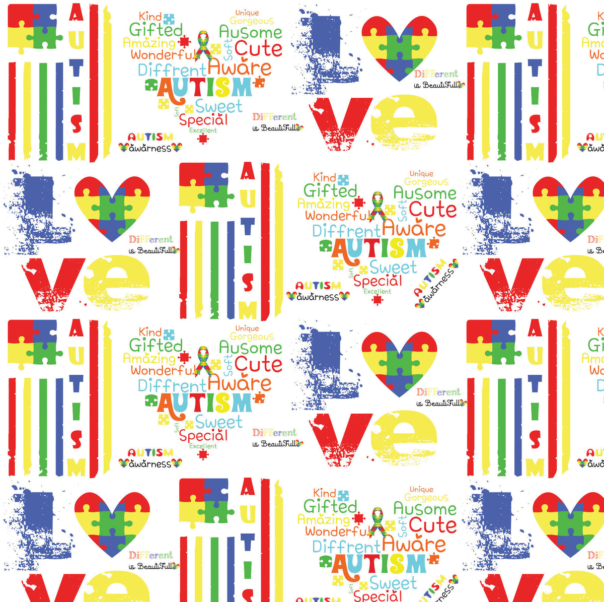 434/ Autism Love COLORboard — Craft Closet