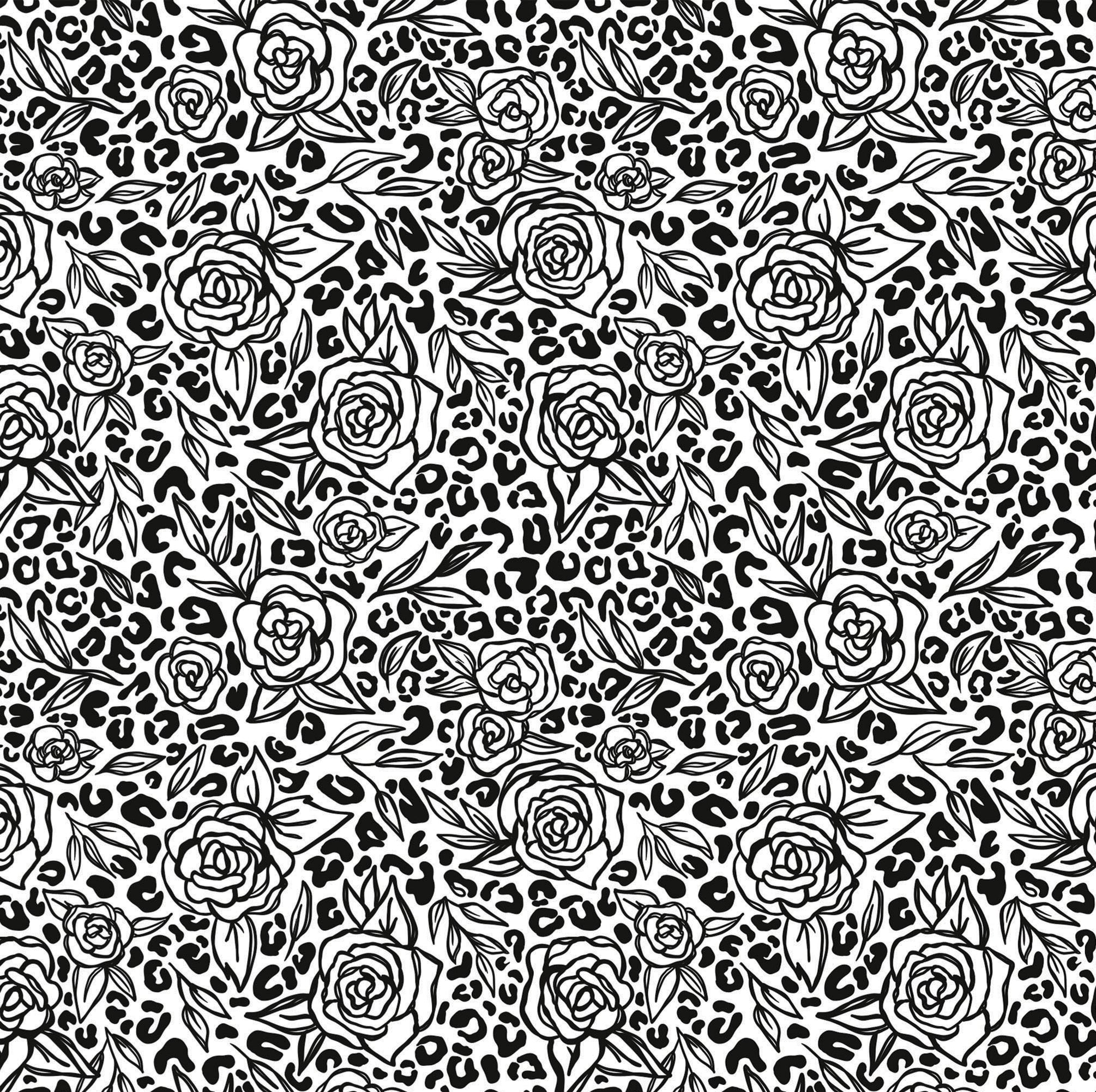 447/ Samantha's Doodles Leopard Flowers COLORboard — Craft Closet