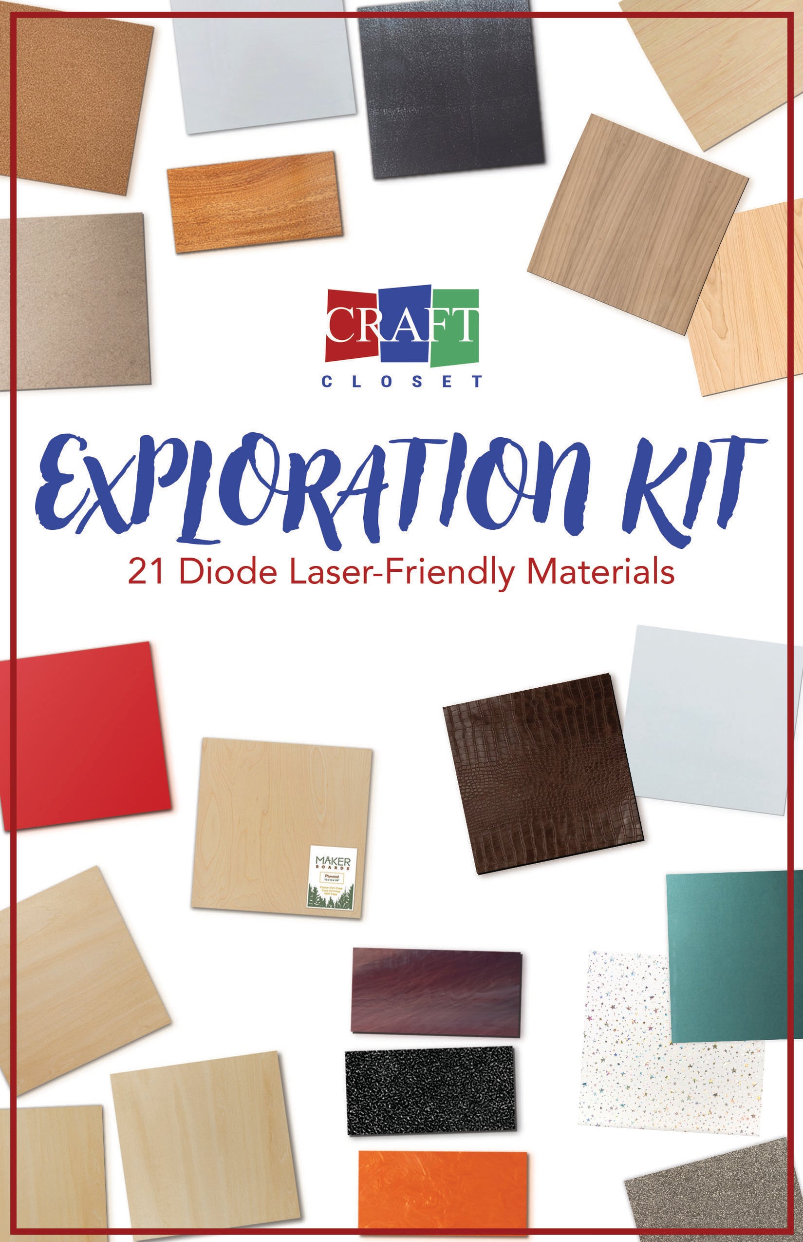 Expansion Sample Pack. 12”x19”, laser / Glowforge ready | Test a little ...