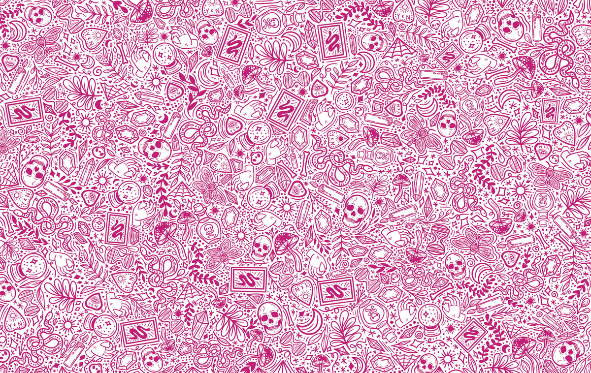 172/ Samantha's Doodles Bewitched Pink COLORboard — Craft Closet