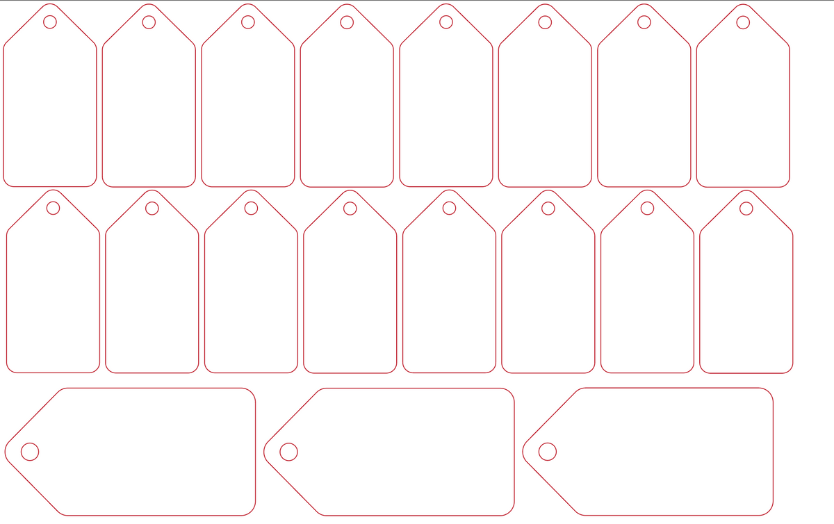 Gift Tag Blanks Shaped Material Blanks Cut Out — Craft Closet