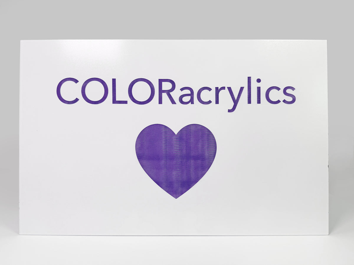 COLORacrylic White on Hyacinth Two Tone — Craft Closet