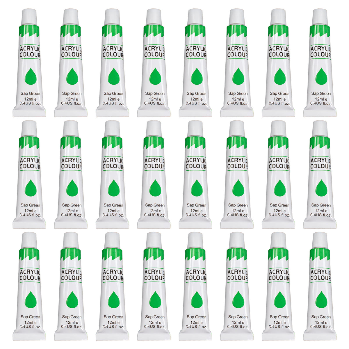 Sap Green Paint Tube Set of 24 — Craft Closet