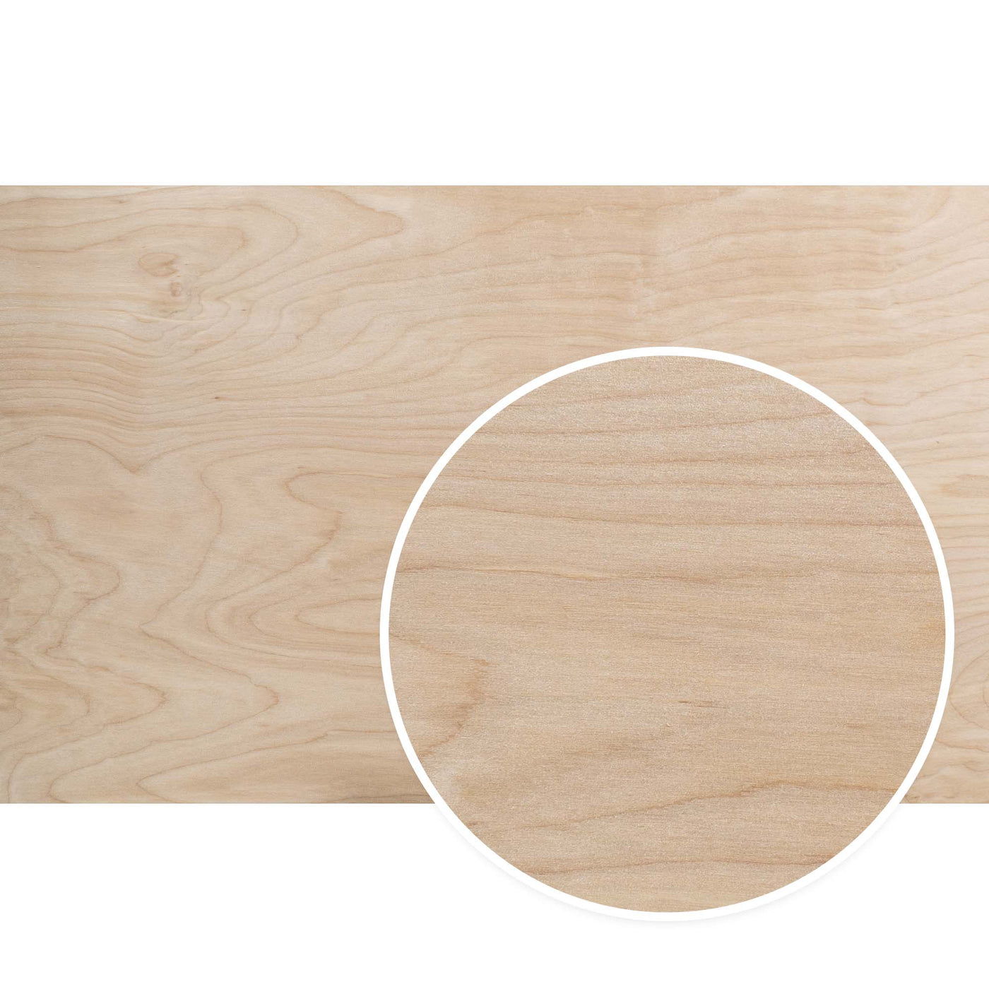 Finished Birch, White & Natural, 1/8 inch, Double Sided — Craft Closet