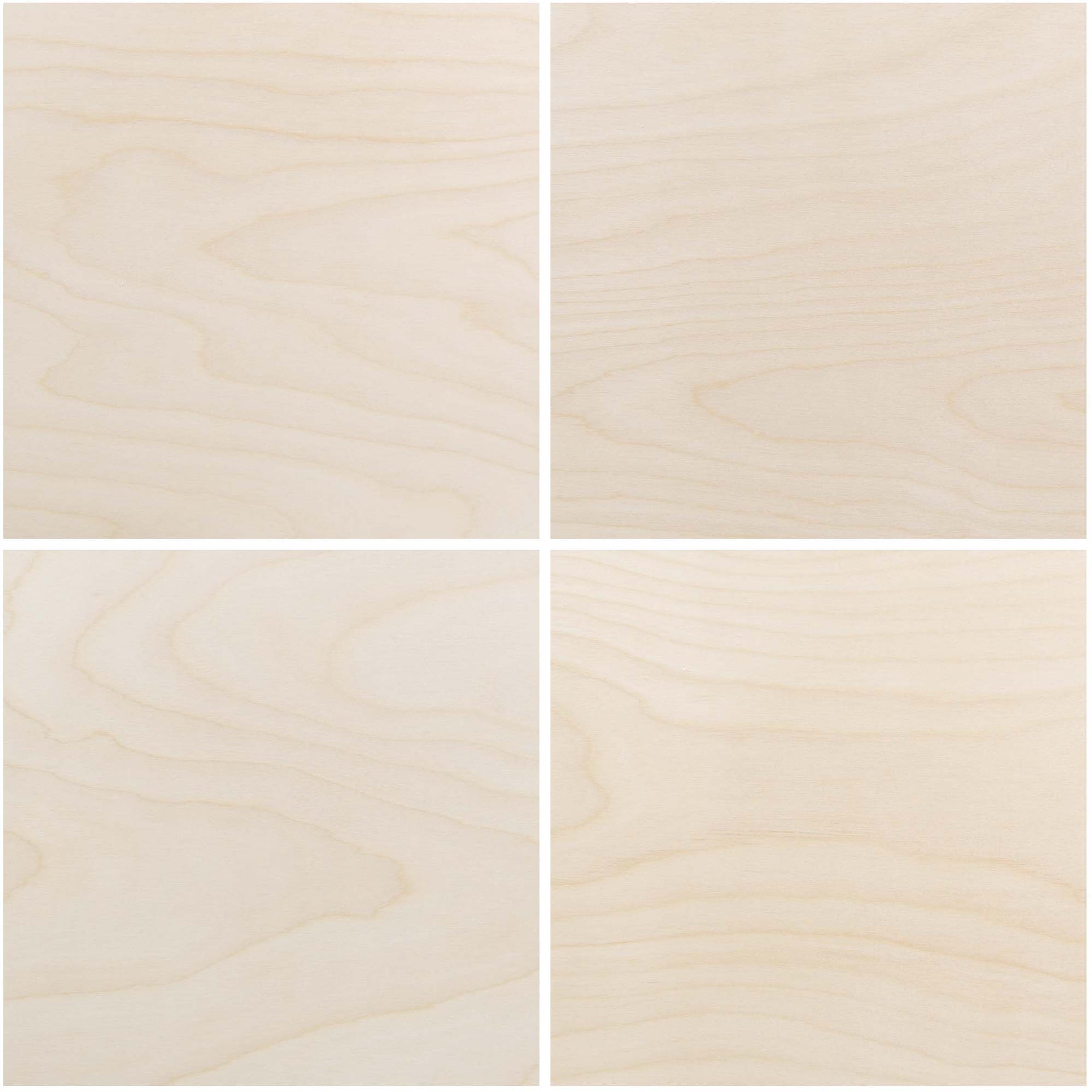 Finished Birch, White & Natural, 1/8 inch, Double Sided — Craft Closet