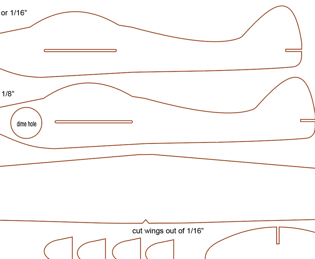 Balsa Wood Airplane Digital File by Craft Closet