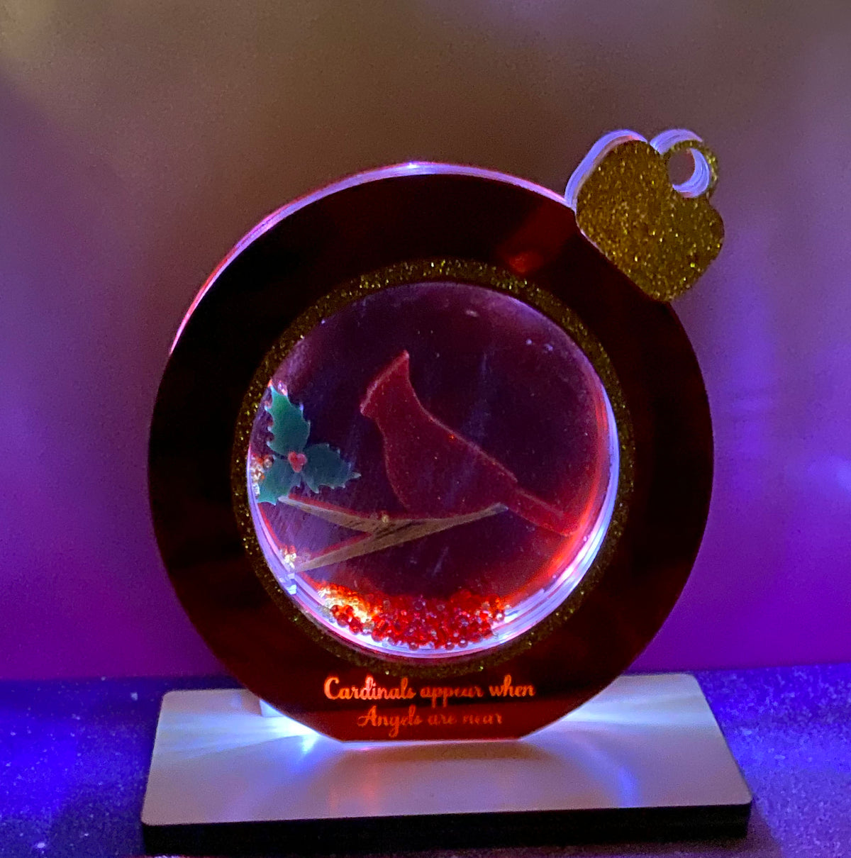 Cardinal Ornament Light Box File by Craft Closet